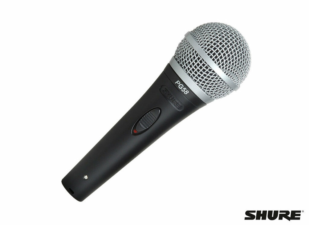 Shure PG58bts Microfoon Met Standaard, Kabel en Klem - Timmer Muziek ...